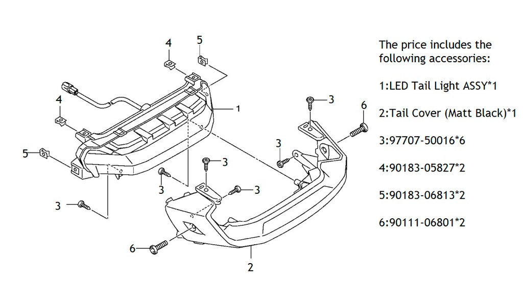 YAMAHA Genuine ZUMA LED Tail Light – TBSS Taiwan