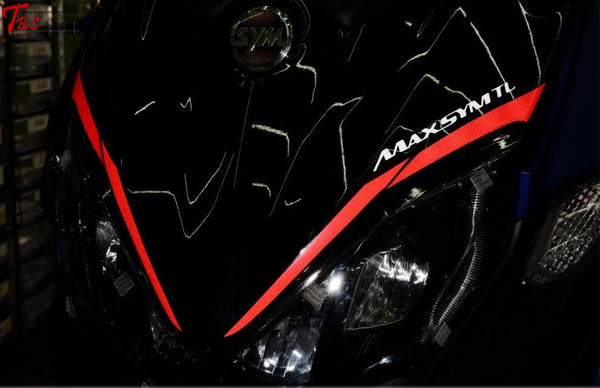 MAXSYM TL Headlight eyebrows stickers – TBSS Taiwan