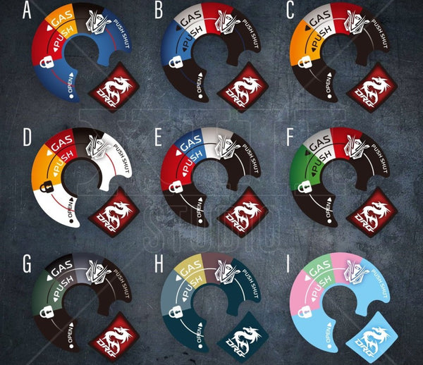 XIII studio DRG Lock decorative decals – TBSS Taiwan